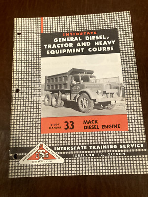 INTERSTATE GENERAL DIESEL MACK TRUCK HD TRACTORS COURSE MANUAL | eBay