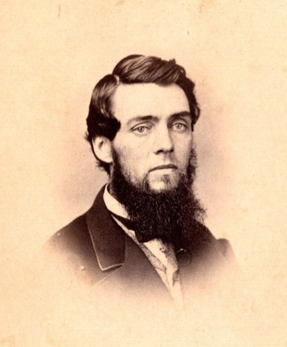 Vintage 1890's Mini Cabinet Card CDV Portrait Bearded Victorian Man ...