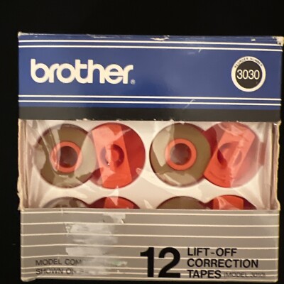 Brother Typewriter Lift-Off Correction Tapes 3010 3030 Genuine 10 pack ...