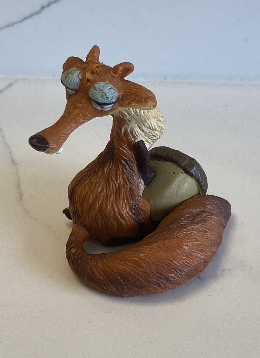 Ice Age 3 Action Figure Scratte Brown Squirrel 2" PVC 2009 Scrats ...