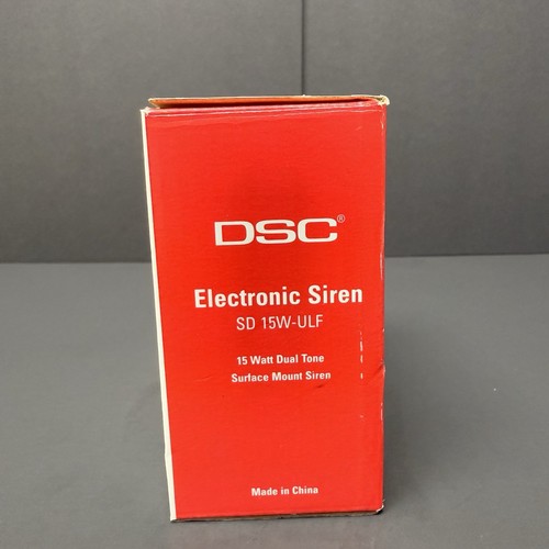 DSC Electronic Siren - SD 15W-ULF - 15 Watt Dual Tone Surface Mount ...