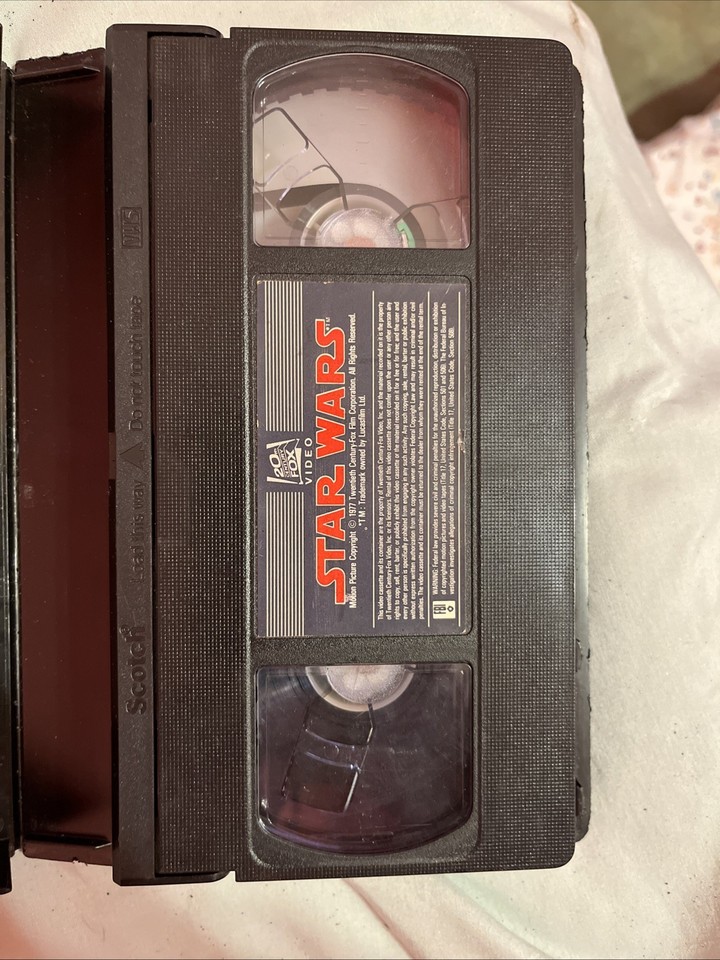 STAR WARS “Video Rental Library” VHS 1st Edition Tape Serial Number ...