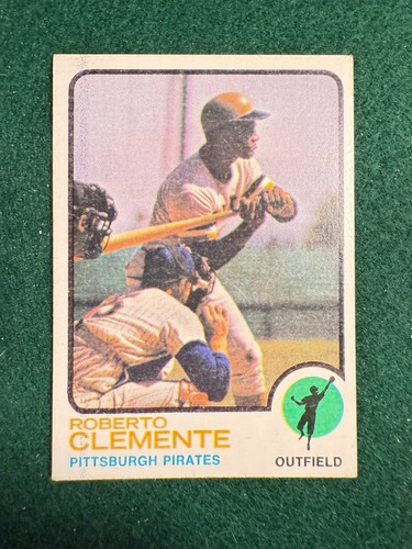 1973 Topps - Roberto Clemente #50 Pittsburgh Pirates EX+ mild OC, sharp ...