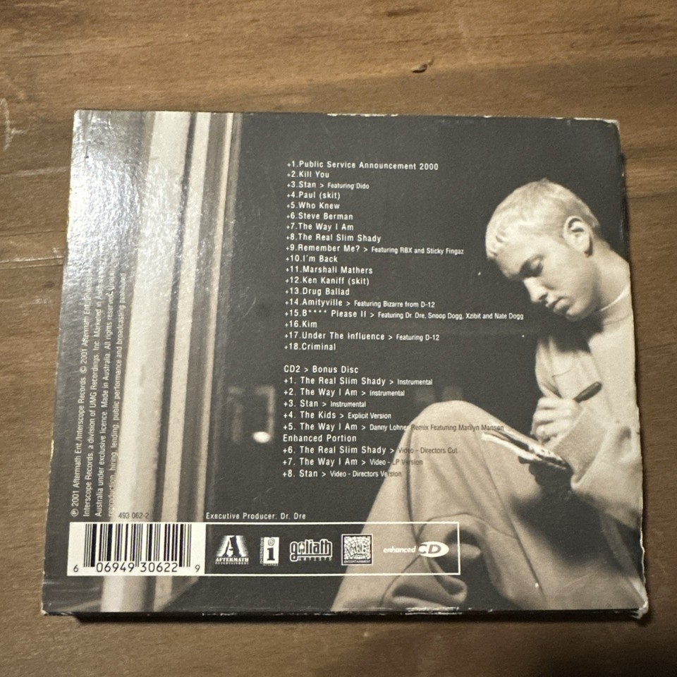 Marshall Mathers LP (Ltd Ed) (Enhanced) (Bonus CD) by Eminem (CD, 2002 ...