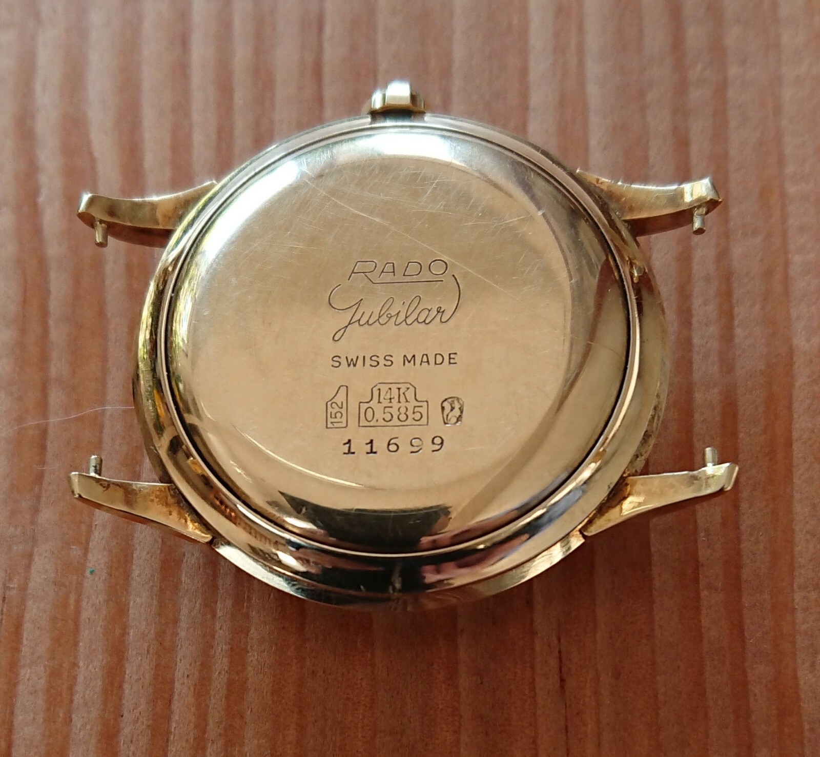 Vintage Rado Jubilar 14k Gold Watch with Felsa 692, 30 Jewels Automatic ...