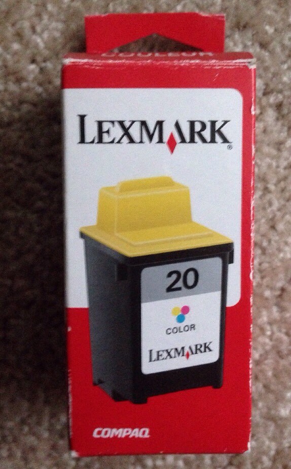 (1) LEXMARK 20 COLOR INK CARTRIDGE, 15M0120, GENUINE, ORIGINAL, NEW | eBay
