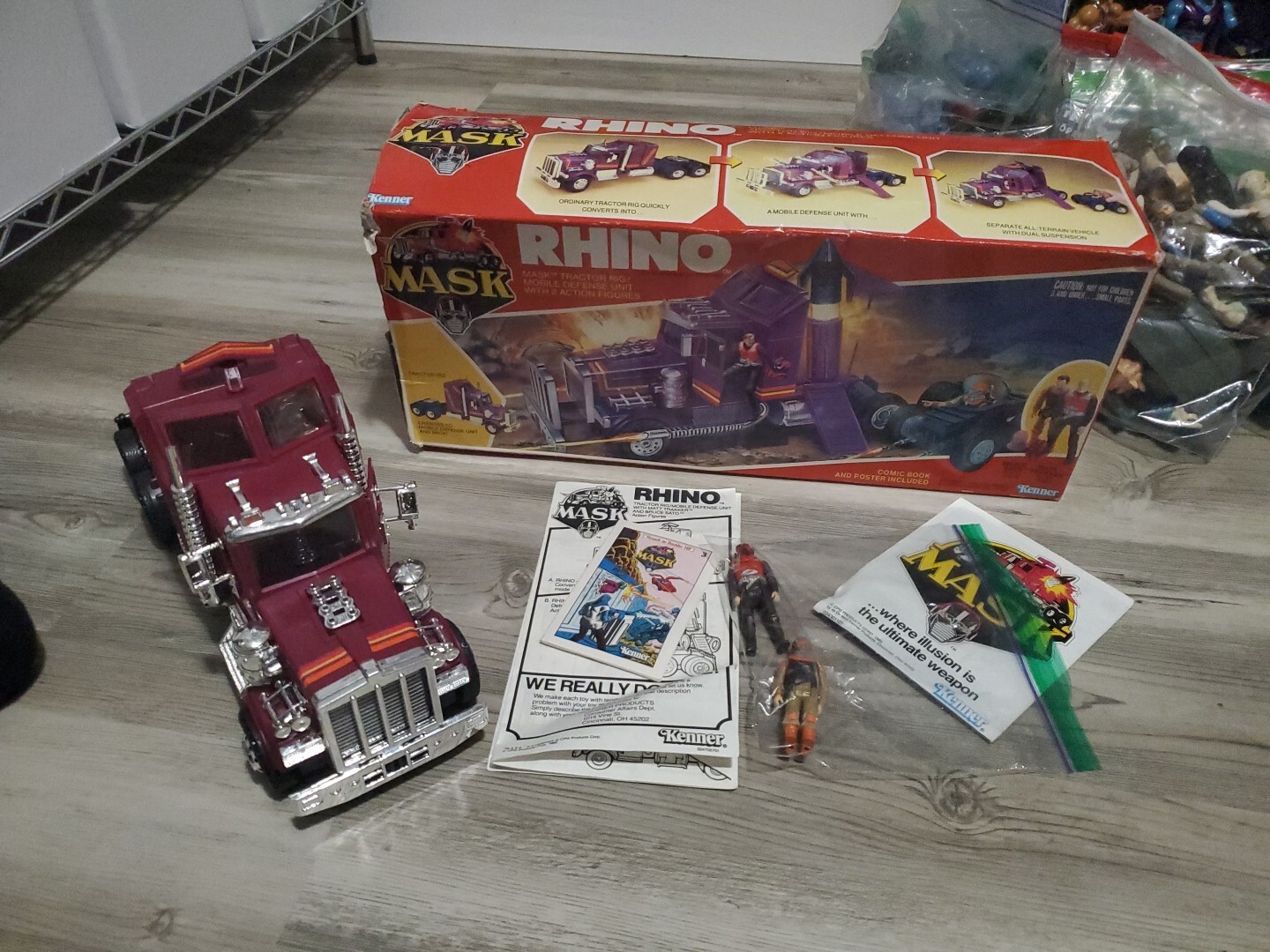 1985 MASK M.A.S.K Rhino Truck COMPLETE Masks Kenner w Box | eBay