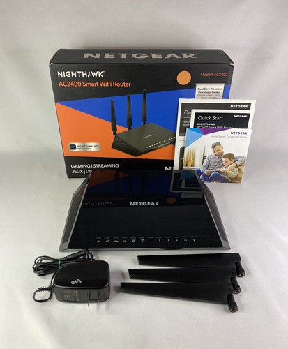 Netgear Nighthawk AC2400 Smart WiFi Router 2018 Dual Core Processor MU ...