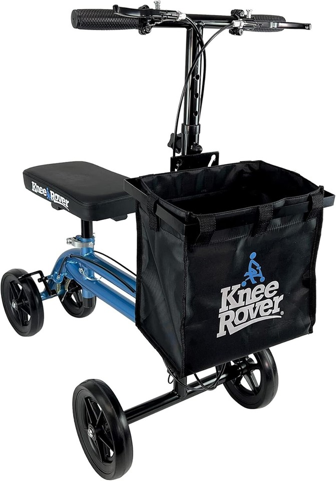 KneeRover Deluxe Knee Scooter Basket Accessory with Large Capacity ...