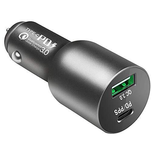 USB C PD PPS Car Charger - 84W Dual Port Fast Charging Adapter with 60W ...