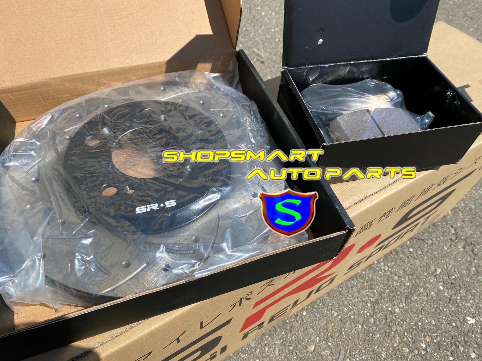 SRS Front Drilled Brake Rotors and Ceramic Pads Fits 1990 -1999 2000 ...