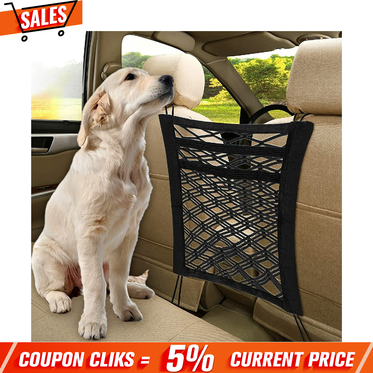 Car Net Pocket Handbag Holder Organizer Seat Side Storage Mesh Net Bag ...