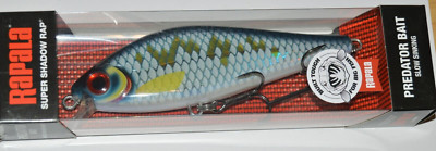 rapala super shadow rap ssdr-16 6 1/3" predator bait slow sink scaled ...