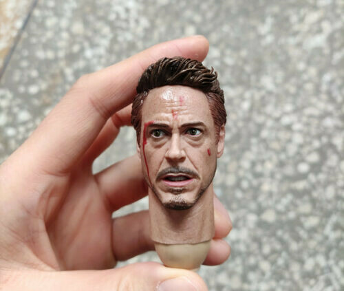 1:6 Iron Man Tony Stark Wounded Head Sculpt For 12" Male HT Body Action ...