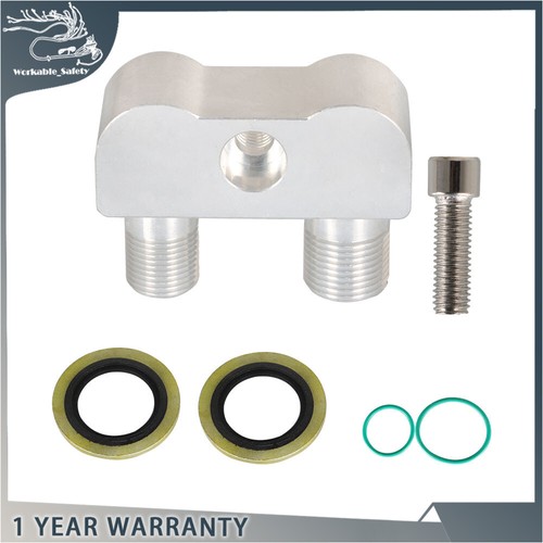 AC Compressor Adapter fitting CNC W/Cap Screw Machined For LSX LS1 Swap ...