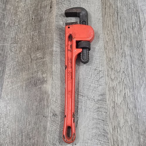 Heavy-Duty Straight Pipe Wrench 14" 14-inch Plumbing Wrench Red | eBay