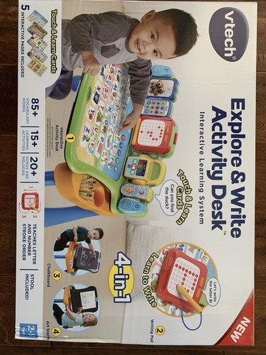 •NEW• VTech Explore and Write Activity Desk Transforms into Easel and ...