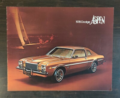Vintage 1978 Dodge Aspen Full Color Original Dealer Brochure Booklet | eBay