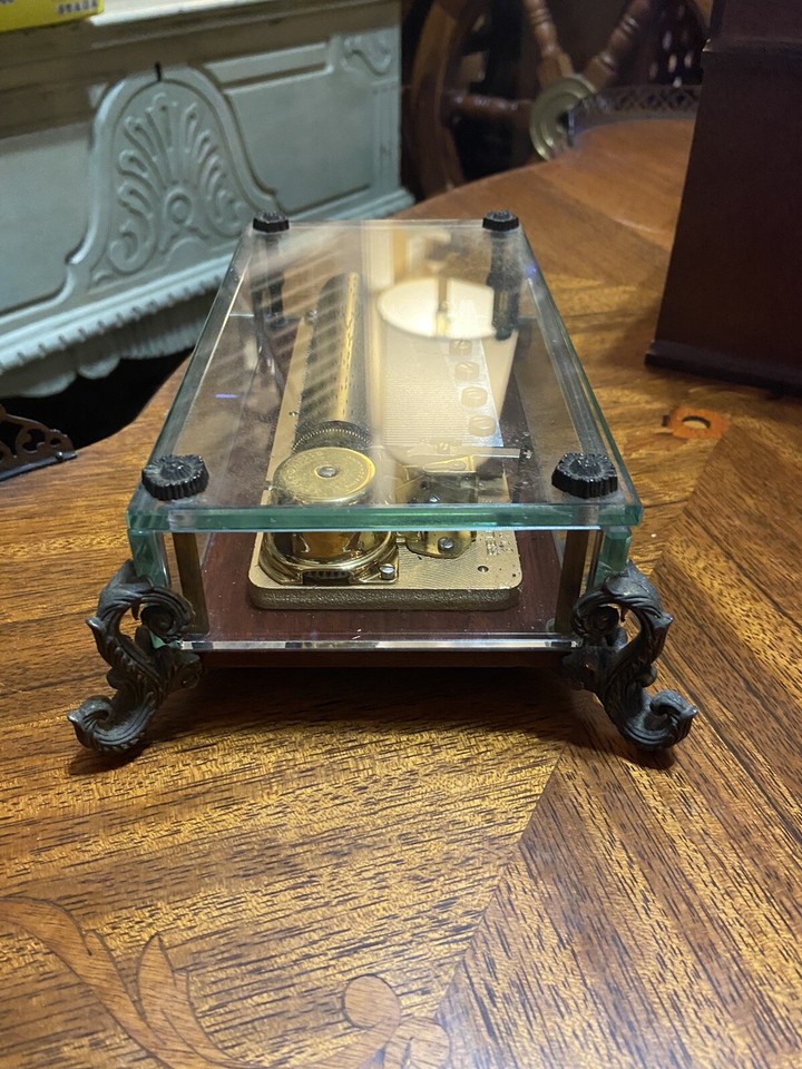 Reuge 72 Music Box Clear Glass Box | eBay