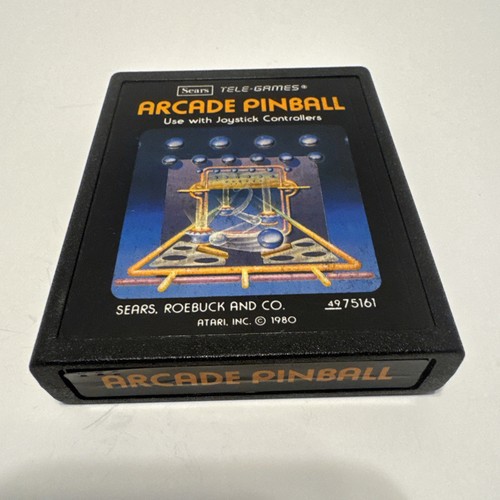 Arcade Pinball (Atari 2600, 1980) Sears Telegames RARE Picture Label | eBay