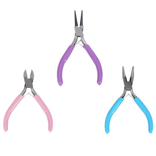 3Pcs Jewelry Pliers Set Includes Needle Nose Pliers, Round Nose Pliers ...