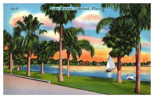 Postcard BOAT SCENE Lakeland Florida FL a/26 AP2763 | eBay