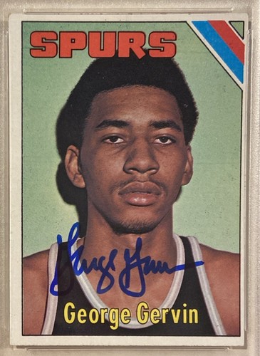 1975 Topps George Gervin Signed Basketball Card #233 PSA/DNA Certified ...