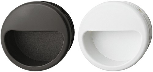 Häfele Shell Handle Black White Handle Shell Recess Sliding Door Round ...