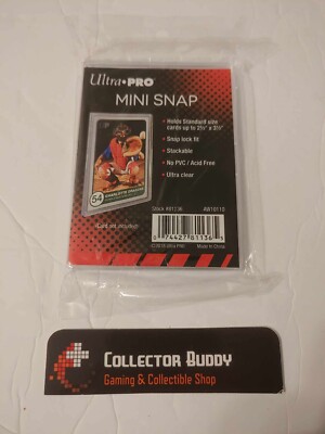 Ultra Pro Mini Snap Card Holder Standard Card Size Hard Case | eBay
