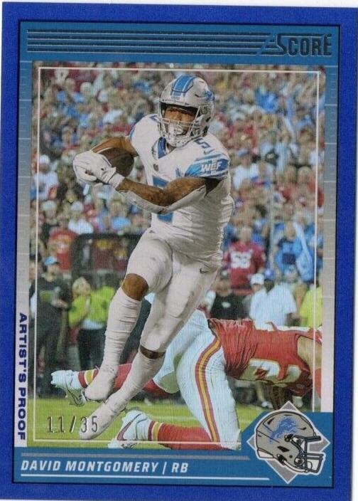 2024 Score - David Montgomery #92 Artist's Proof /35 for sale online | eBay