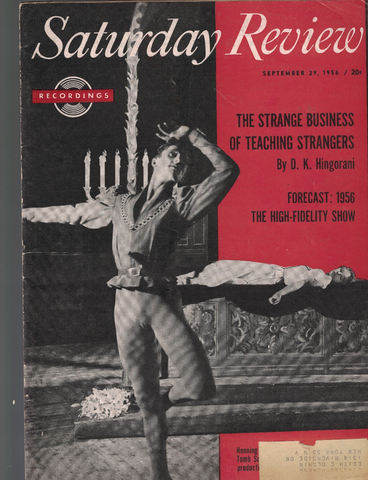 Saturday Review Magazine September 29 1956 Hi-Fidelity Show Forecast Hi ...