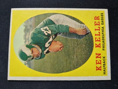 1958 Topps Football Card # 108 Ken Keller - Philadelphia Eagles (EX) | eBay