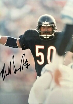 Mike Singletary Chicago Bears HOF-1998 Autographed NFL 8x10 Photo FBP ...