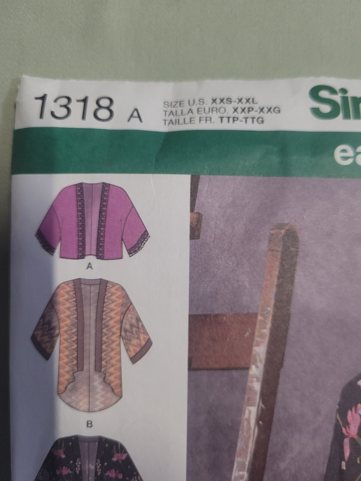 Simplicity Sewing Pattern 1318 Aka 0638 Fall Fashion Kimono Jackets ...