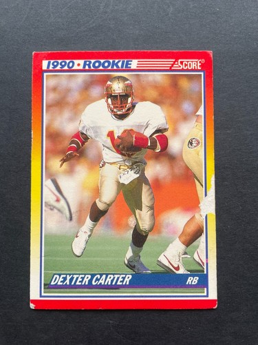 1990 Score Dexter Carter Rookie Base Card #657 San Francisco 49ers NFL ...