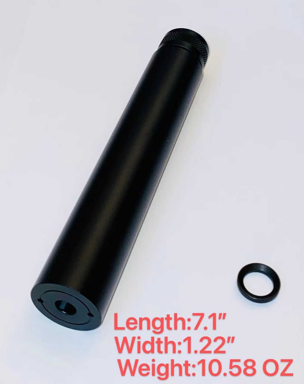 7.1” .223 .22LR Linear Muzzle Brake 1/2X28 TPI Barrel Extension Tube US ...