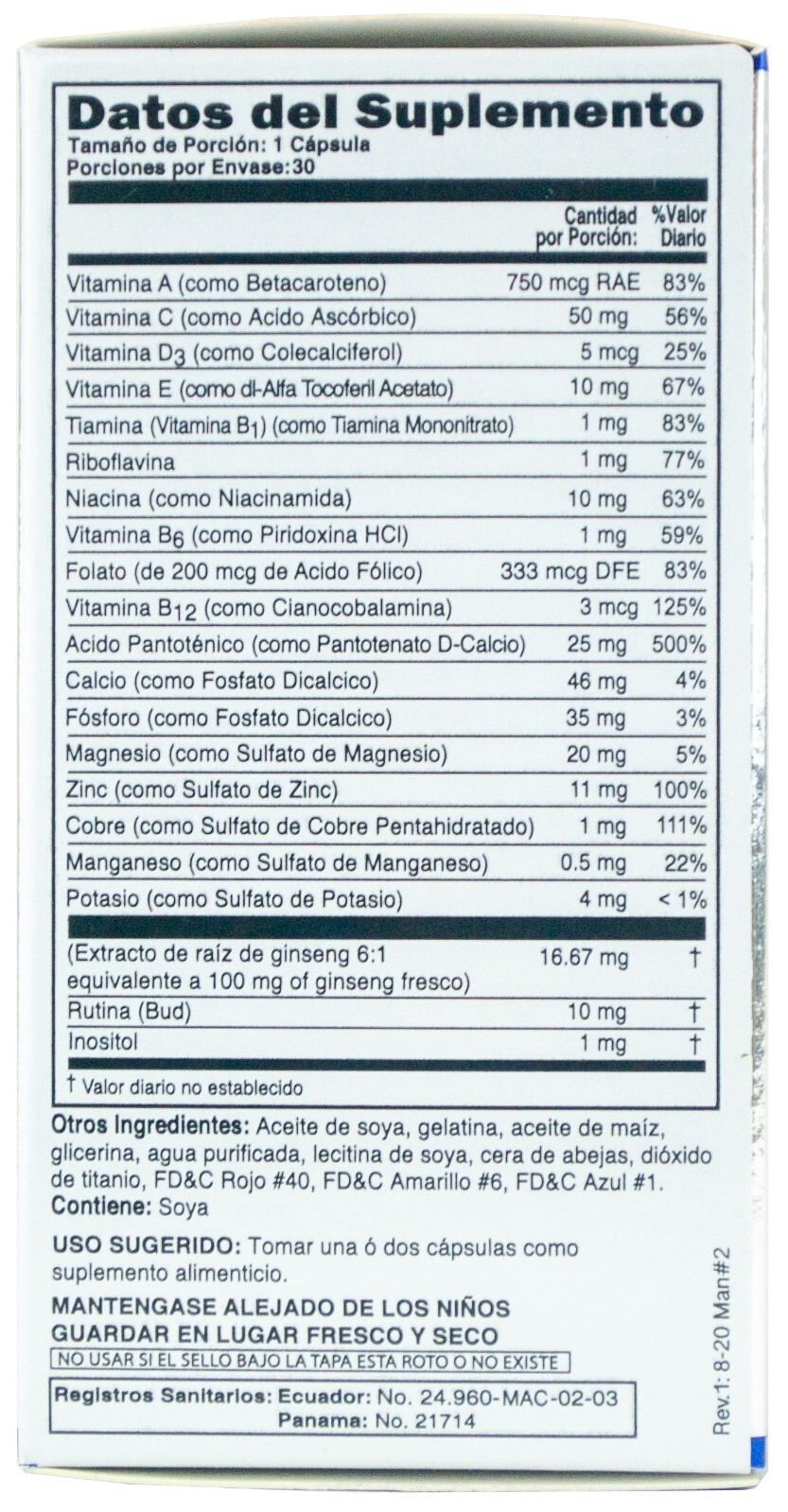 PHARMA PF Multi-Vitamin Dietary Supplement, 30 Softgels, Exp. October ...