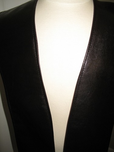 Anakin Skywalker Ep.2 Pleather tabards, top stitched, dark brown, not ...