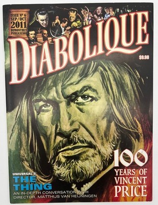 Diabolique Magazine Issue 6 - Vincent Price, The Thing - NM 2011 | eBay