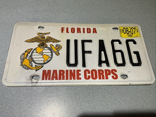 FLORIDA MARINE CORPS MILITARY SPECIALTY LICENSE PLATE AUTO TAG FLA. | eBay