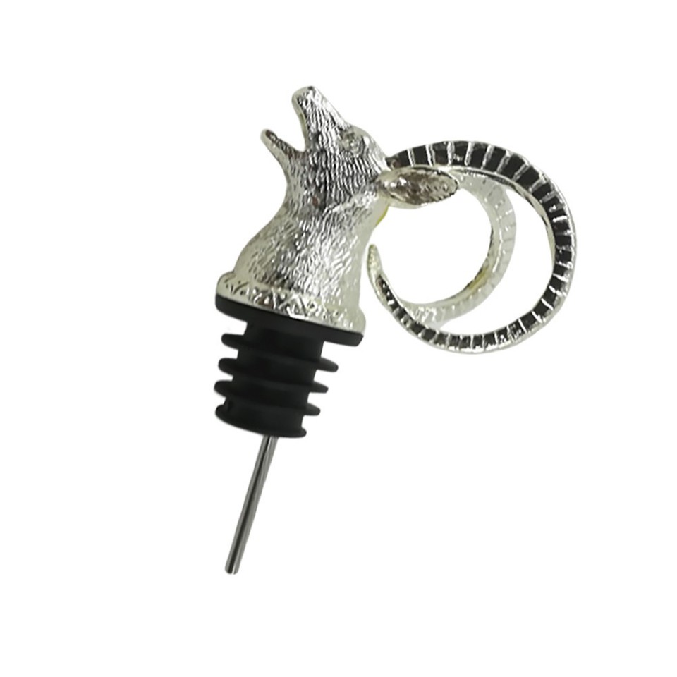 Fashion Antelope Head Wine Pourer Animal Bottle Stopper Creative Wine ...