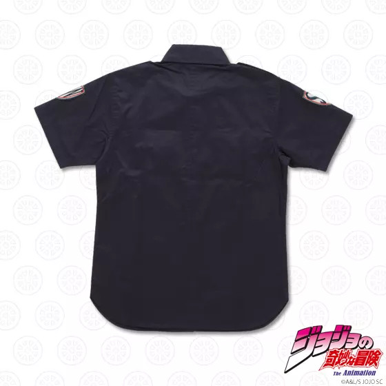JoJo Speedwagon Foundation Work Shirt Polo Navy Double Pocket M Size | eBay