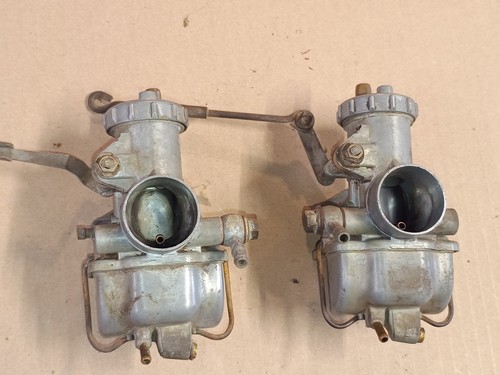 Honda CB77 Carburetor Set Right & Left Keihin 26 w/ Throttle Cables ...