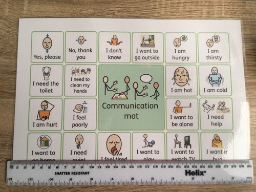 Communication mat - ASD Autism SEN Non-verbal Selective mutism Speech ...