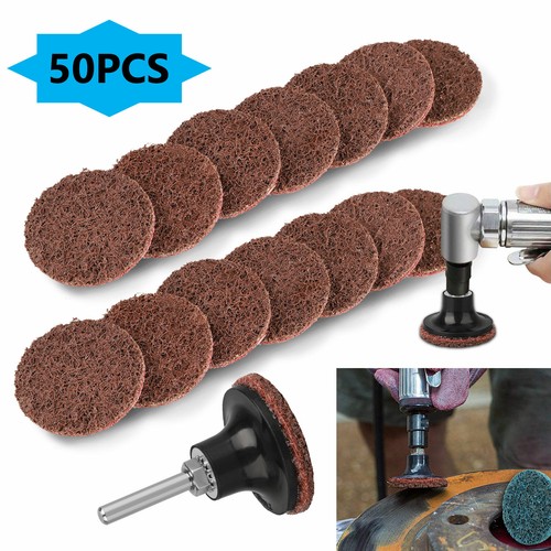 50PCS 2 in Medium Surface Conditioning Discs Roll Lock Die Grinder ...