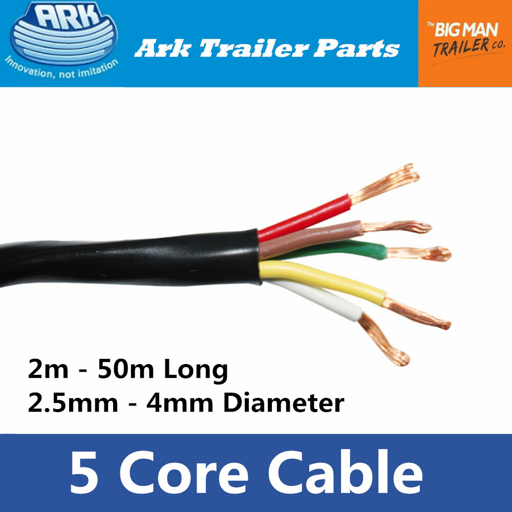 ARK Electrical Connection 5 Core Wire & Cable Multi-Choice for Trailer ...