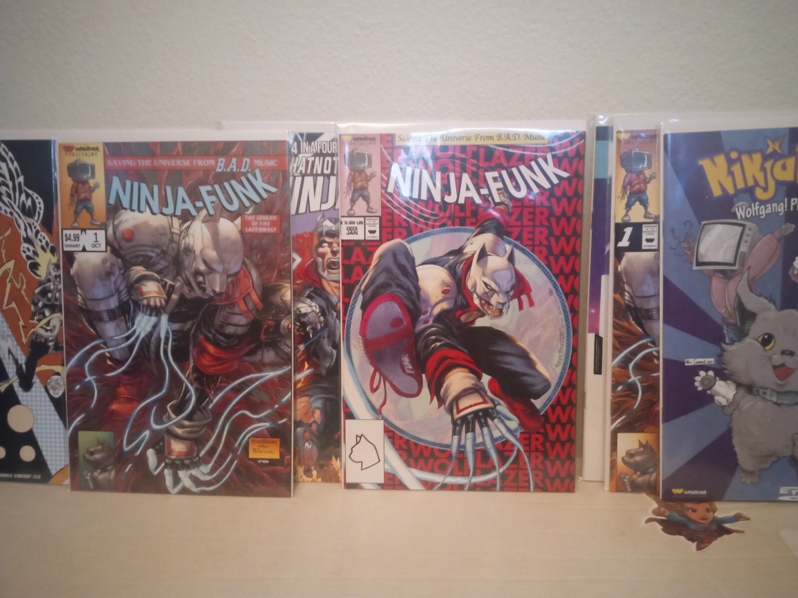 Ninja Funk #1 -4 Kirkham Lazerwolf Variant Homage Whatnot Full Run 🐶 7 Books | eBay