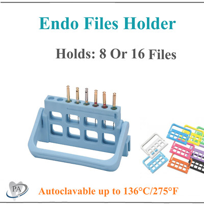 Dental Endo File Holder, Holds 8/16 K-Files & Endo Instruments, Endo ...
