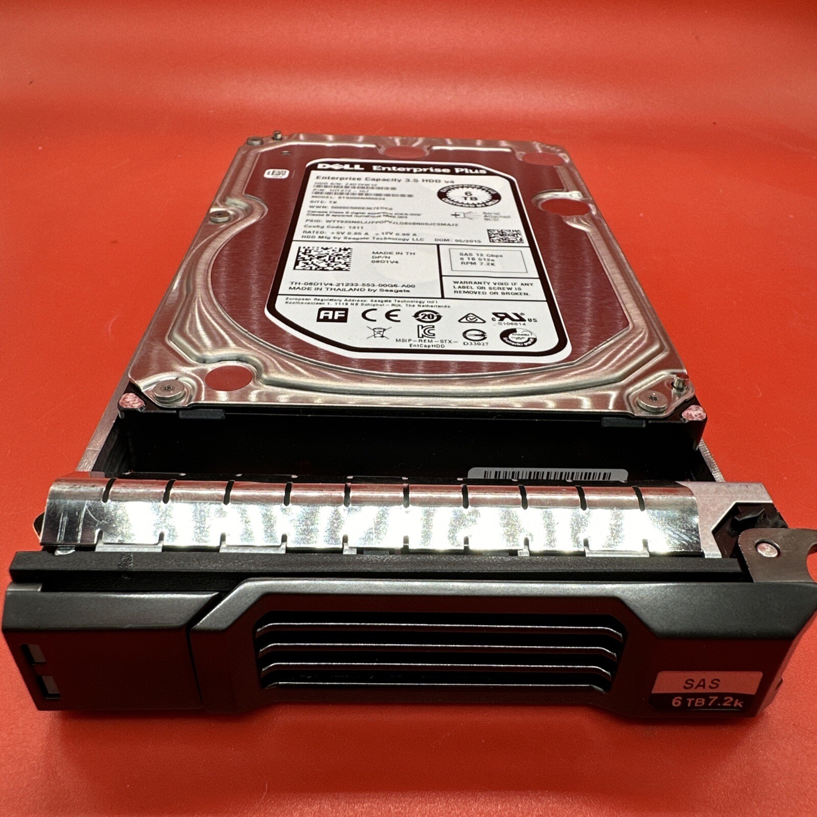 Dell Compellent 8D1V4 08D1V4 6TB SAS 12 Gbps 512e 7.2K 3.5 In 72CWN ...