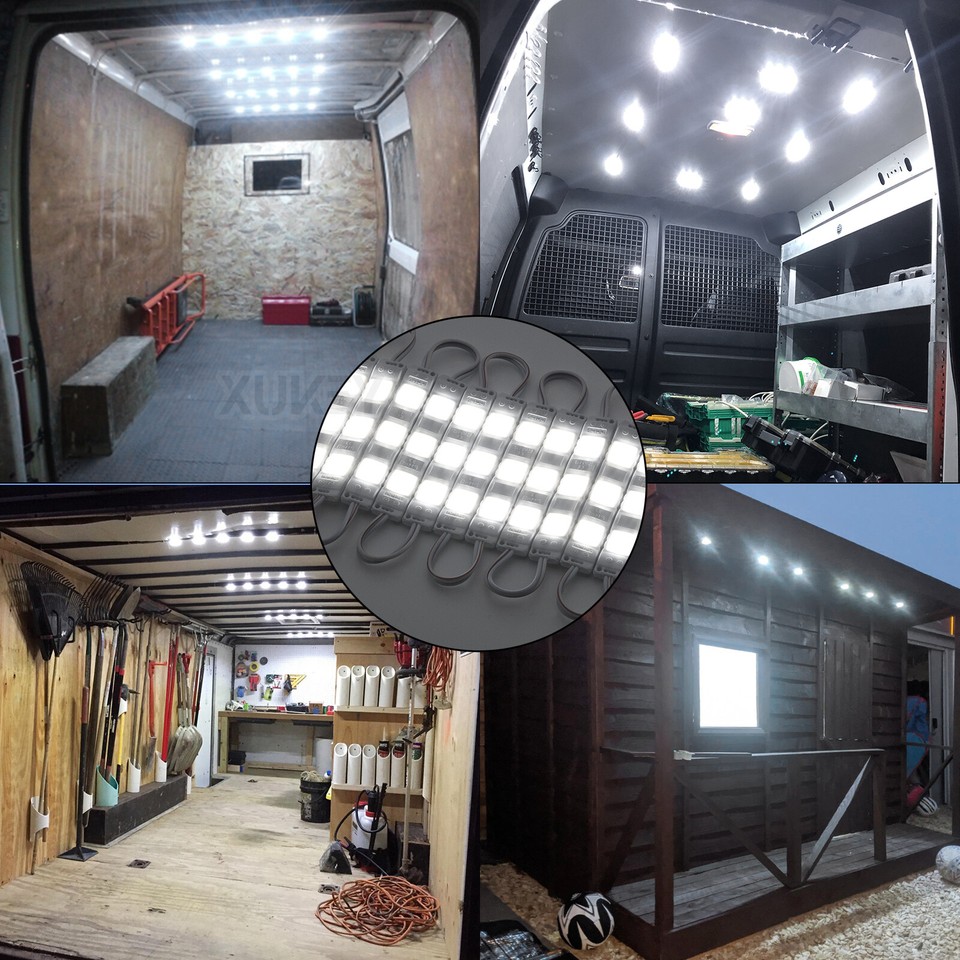 60 LED Interior Lights12V LED Interior Light Cargo Module Enclosed ...
